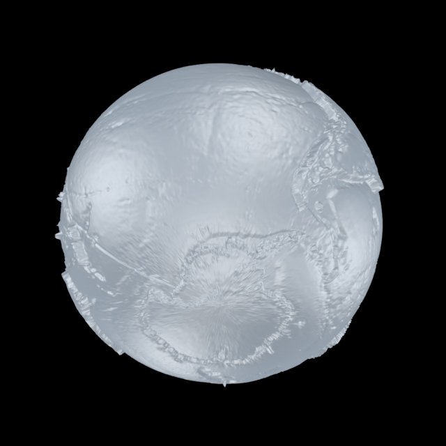 scale relief topographic world map 3dprinter scale 1in50000000 3D Print ...