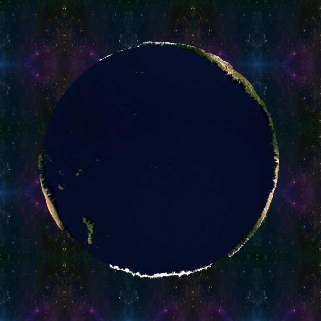 scale relief topographic world map 3dprinter scale 1in50000000 3D Print ...