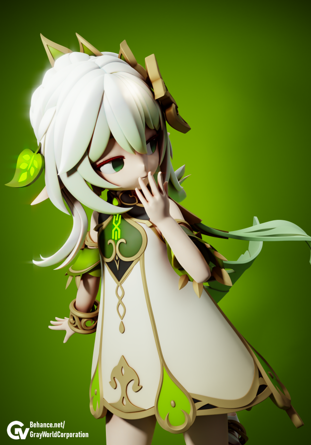 Nahida Genshin Impact 3D Print Model in Child 3DExport