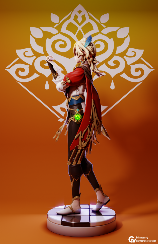 Kaveh Genshin Impact 3D Print Model in Man 3DExport