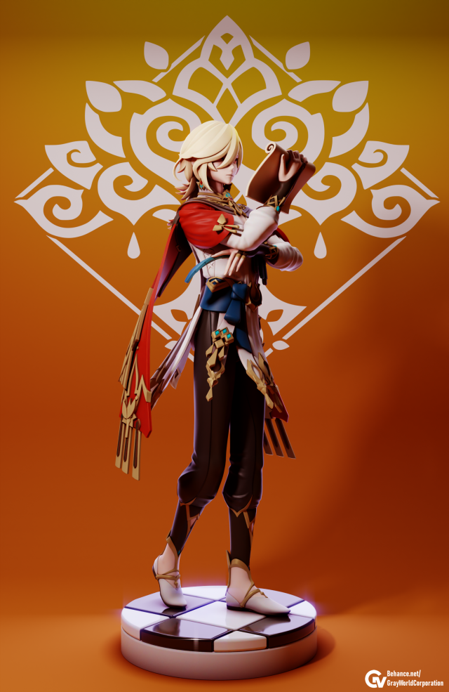 Kaveh Genshin Impact 3D Print Model in Man 3DExport