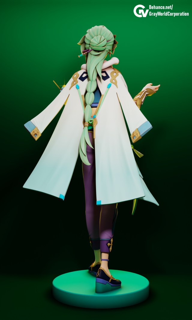 Baizhu Genshin Impact 3D Print Model in Man 3DExport