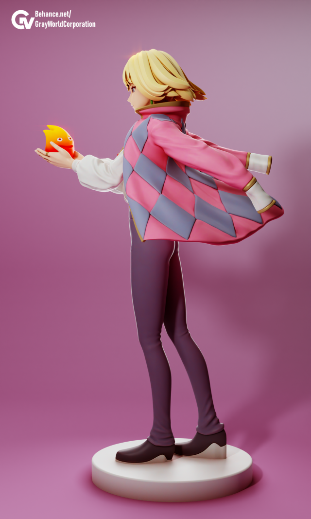 Howl Jenkins Pendragon Howls Moving Castle 3D Print Model in Man 3DExport