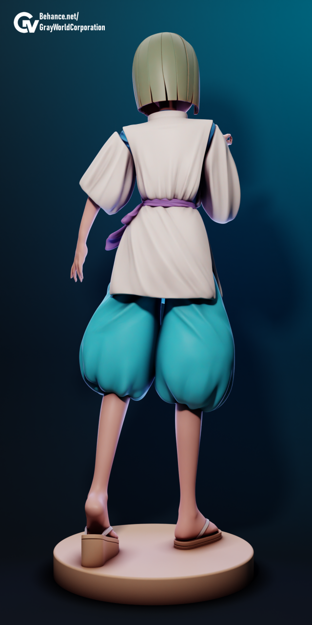 Haku Spirited Away 3D Print Model in Man 3DExport