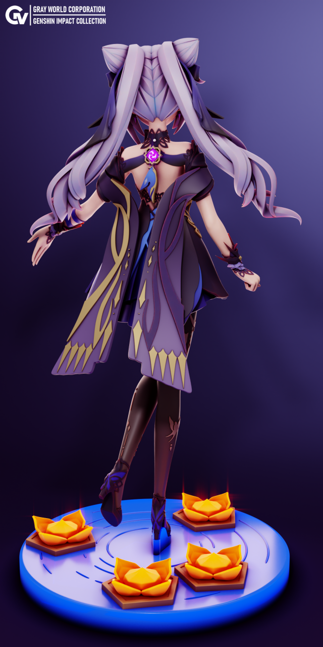 Keqing Opulent Splendor Genshin Impact 3D Print Model in Woman 3DExport