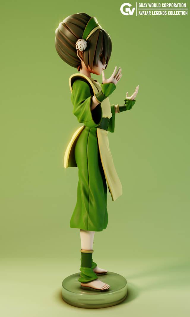 Toph Beifong Avatar The Last Airbender 3D Print Model in Child 3DExport