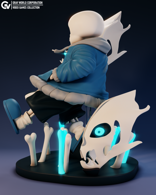Sans Undertale 3D Print Model in Man 3DExport