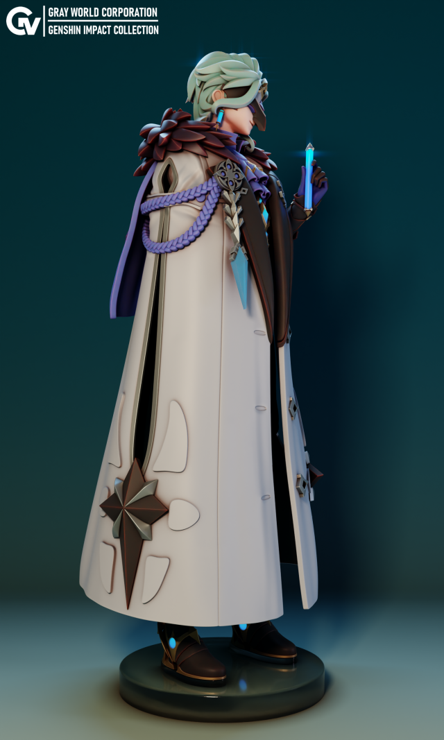 Dottore 2 Genshin Impact 3D 프린트 모델 in 남자 3DExport