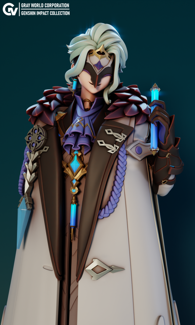 Dottore 2 Genshin Impact 3D 프린트 모델 in 남자 3DExport