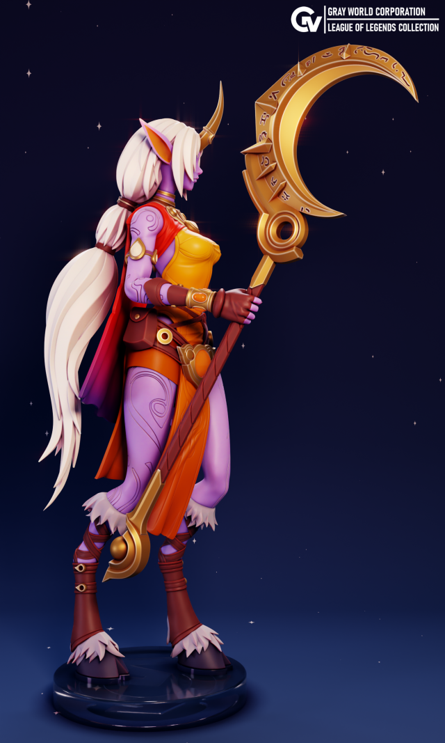 Soraka League of Legends 3D Print Model in Woman 3DExport