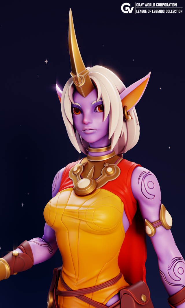Soraka League of Legends 3D Print Model in Woman 3DExport