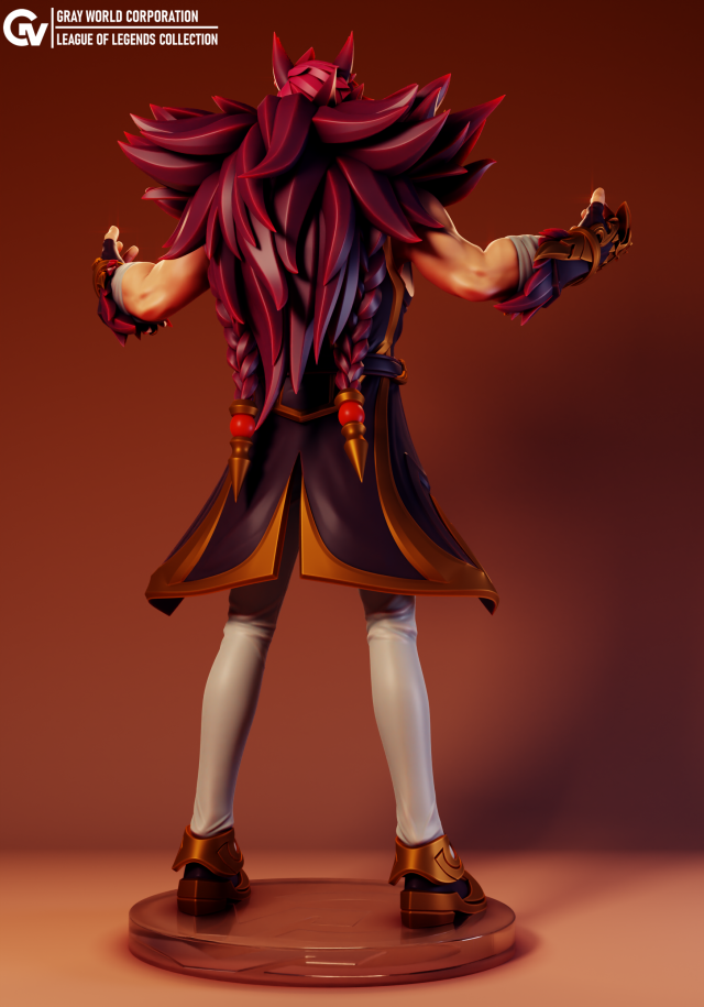 Sett League of Legends Model Cetak 3D in Pria 3DExport