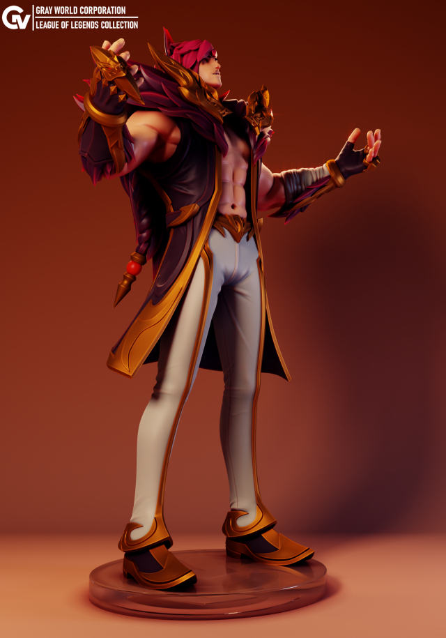 Sett League of Legends Model Cetak 3D in Pria 3DExport