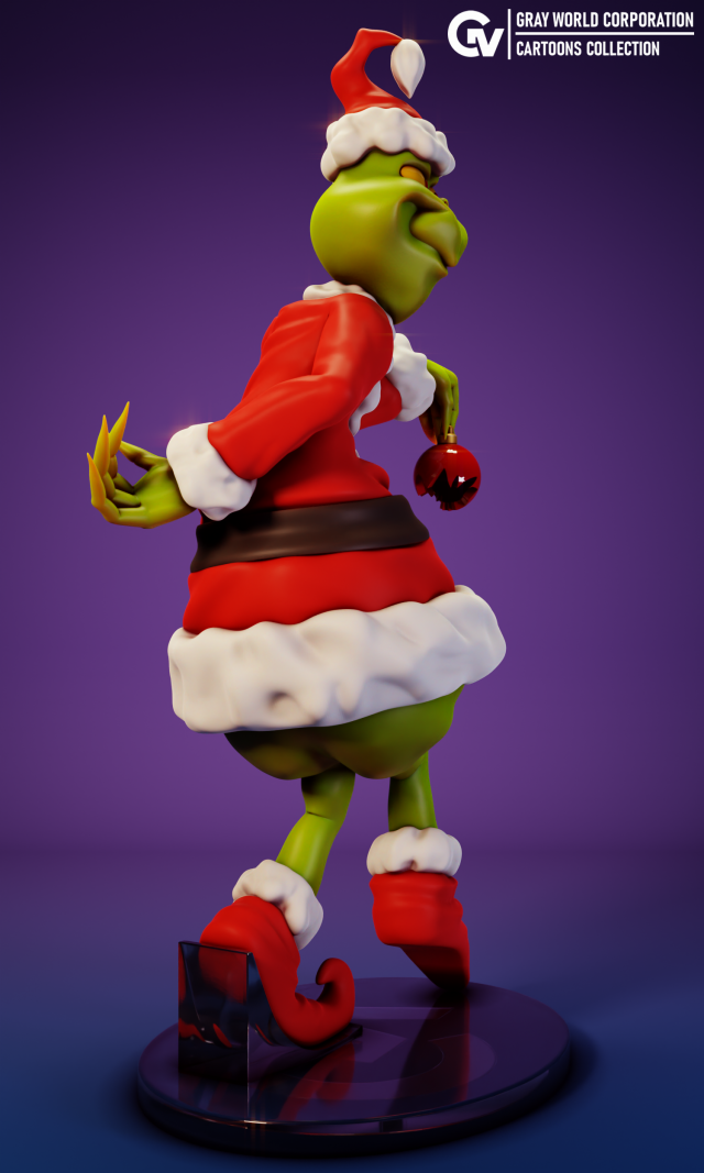 The Grinch How The Grinch Stole Christmas 3D Print Model in Man 3DExport