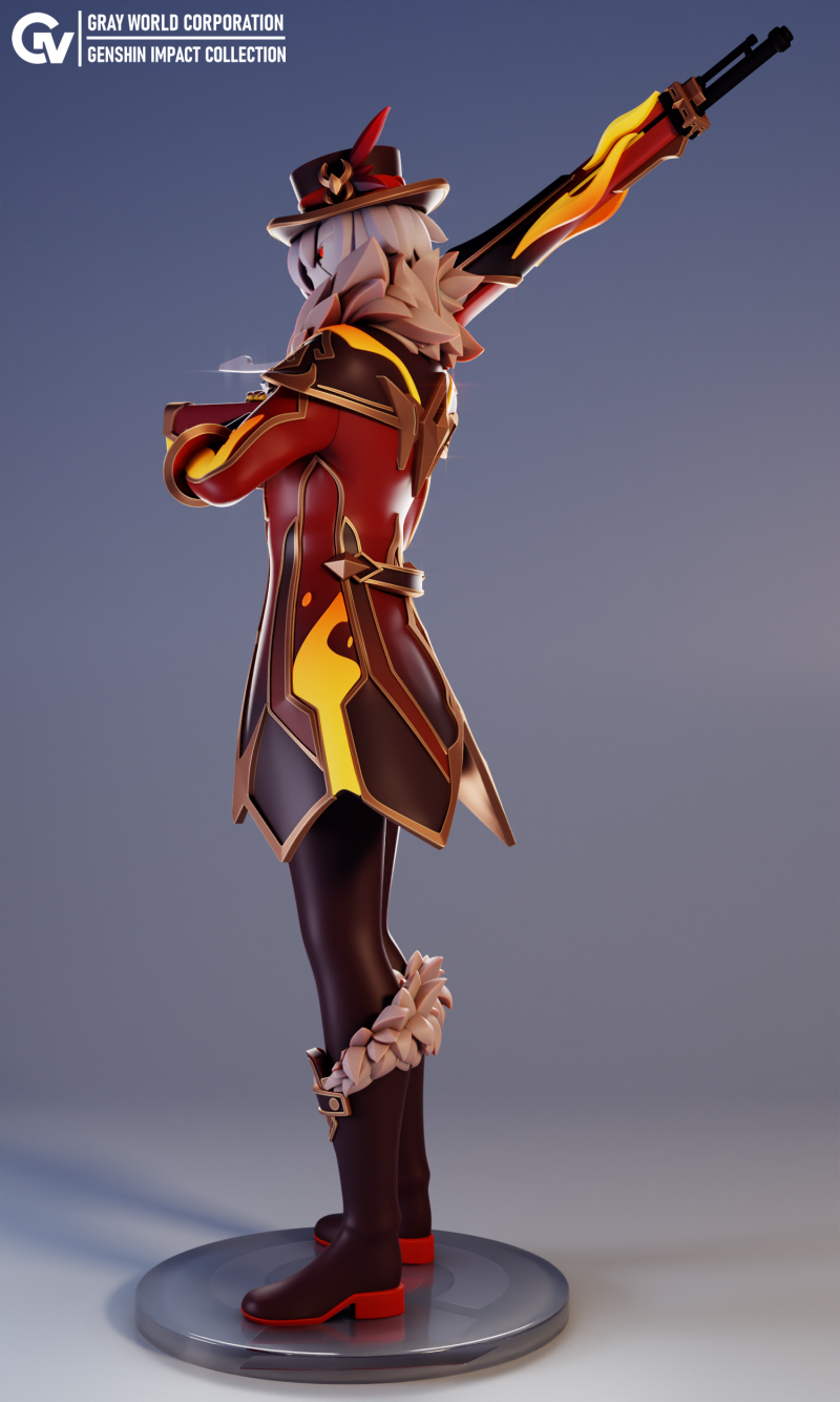 Pyroslinger Bracer Genshin Impact 3D Print Model in Man 3DExport