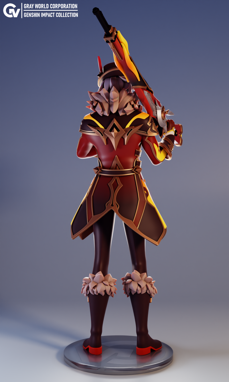 Pyroslinger Bracer Genshin Impact 3D Print Model in Man 3DExport