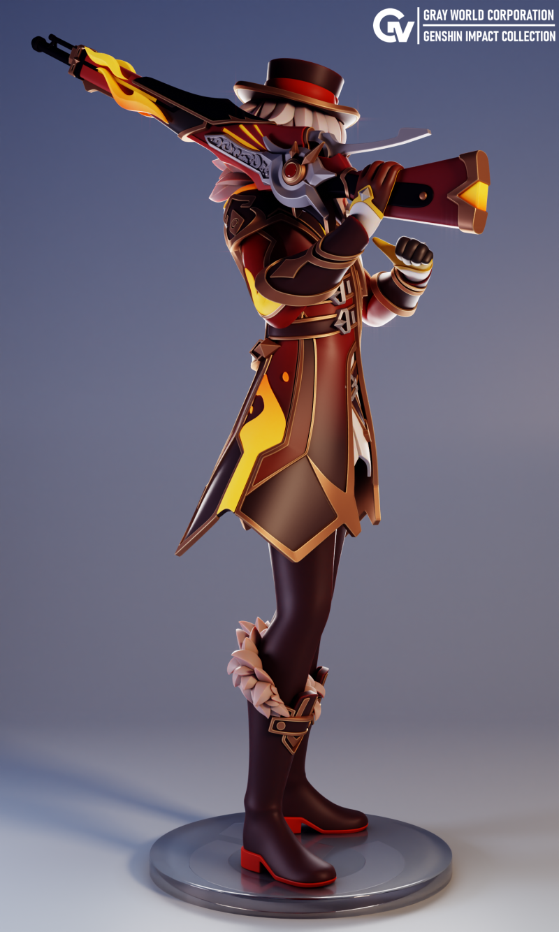 Pyroslinger Bracer Genshin Impact 3D Print Model in Man 3DExport