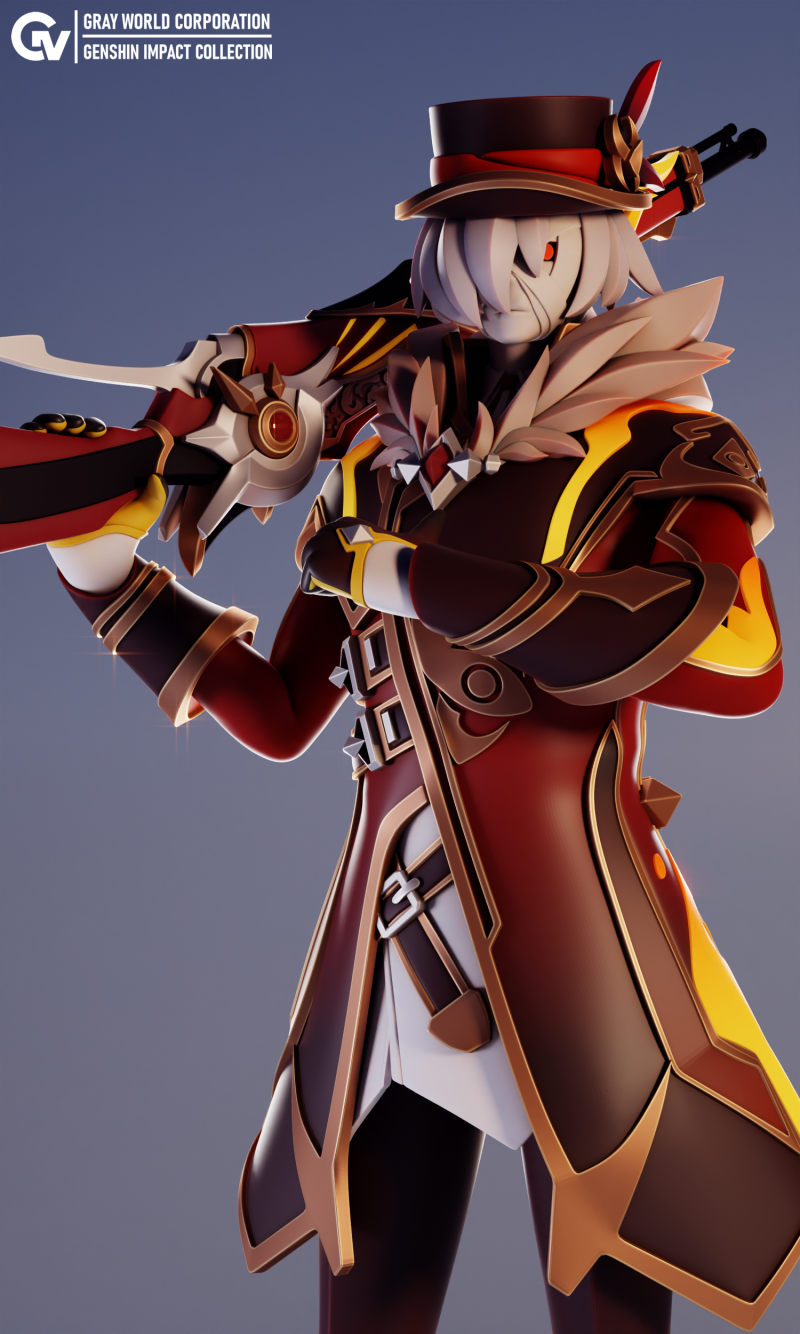 Pyroslinger Bracer Genshin Impact 3D Print Model in Man 3DExport