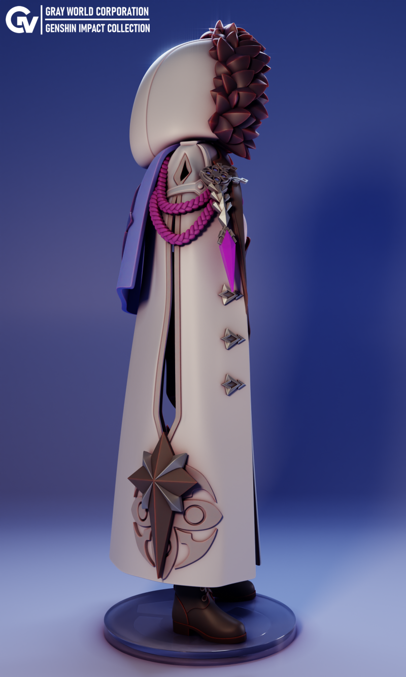 Scaramouche 2 Genshin Impact 3D Print Model in Man 3DExport