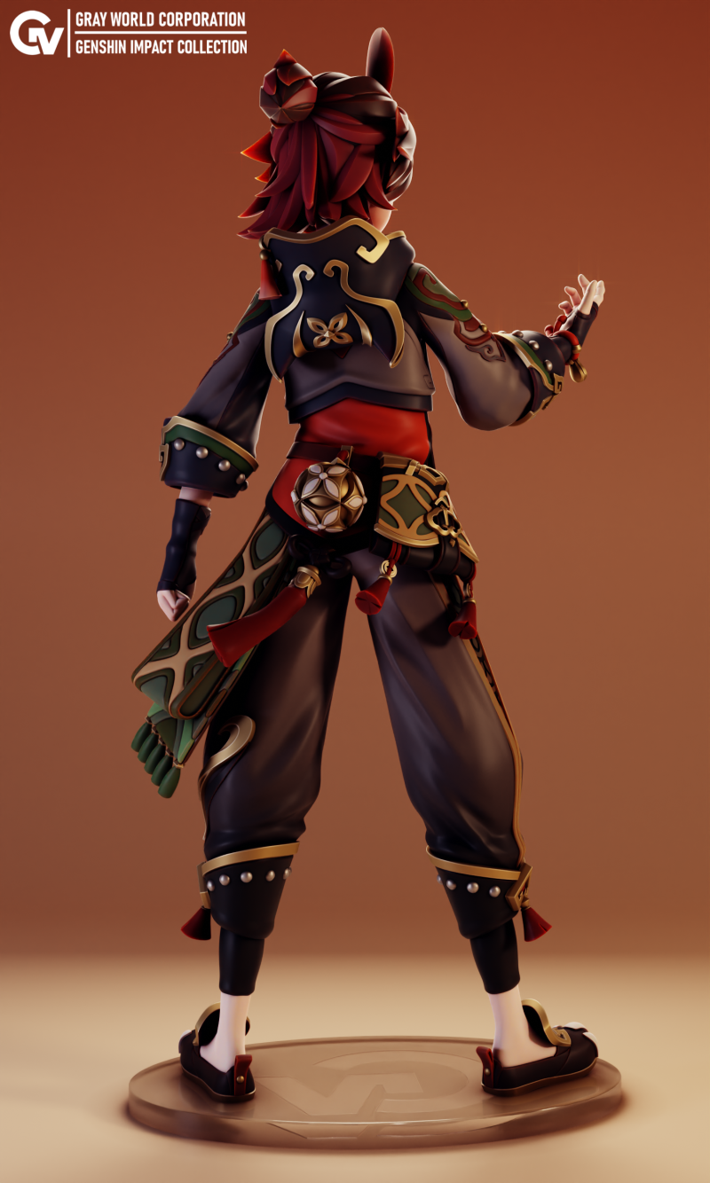 Gaming Genshin Impact 3D Print Model in Man 3DExport