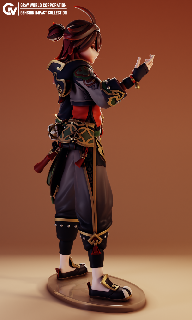 Gaming Genshin Impact 3D Print Model in Man 3DExport