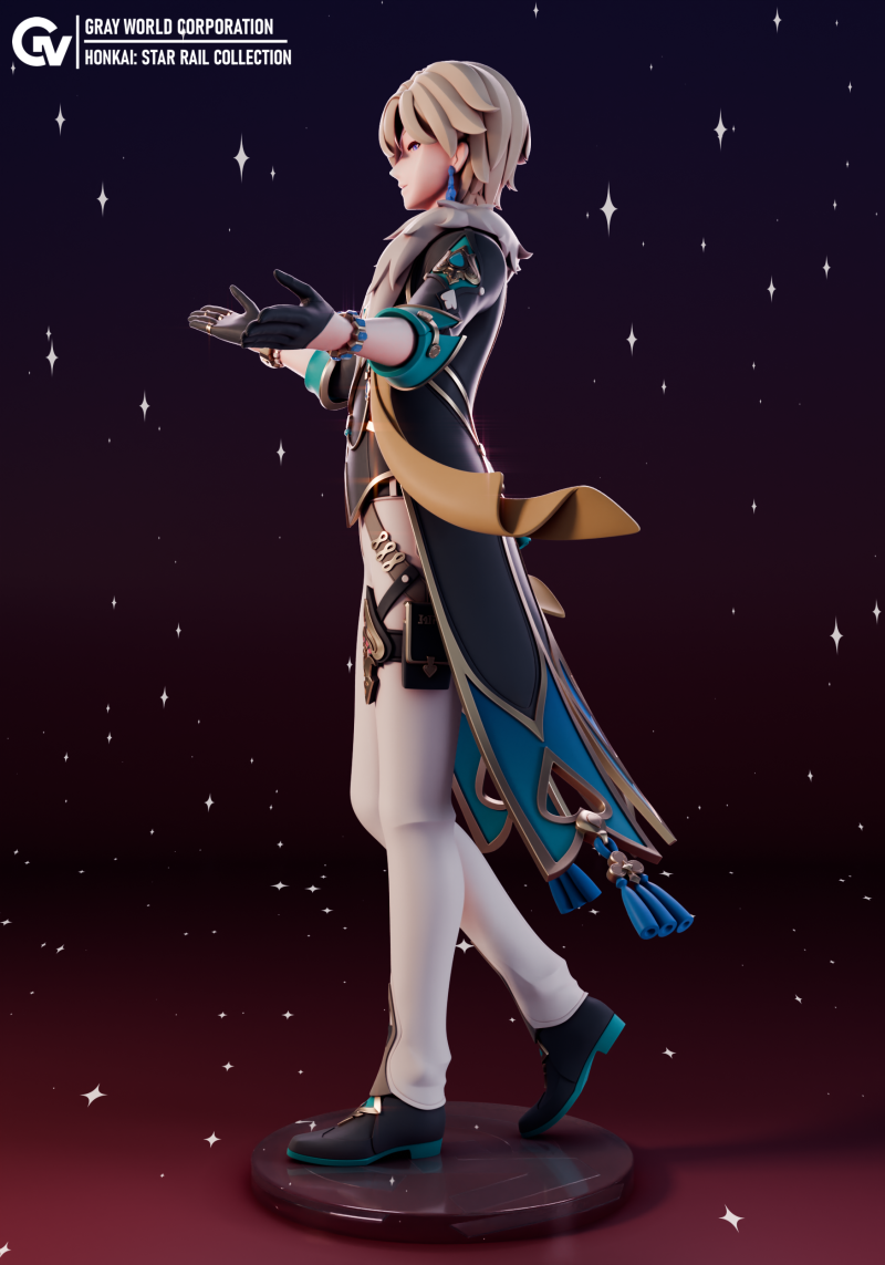 Aventurine Honkai Star Rail 3D Print Model in Man 3DExport