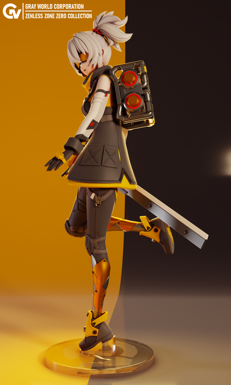 Soldier 11 Zenless Zone Zero 3D Print Model in Woman 3DExport