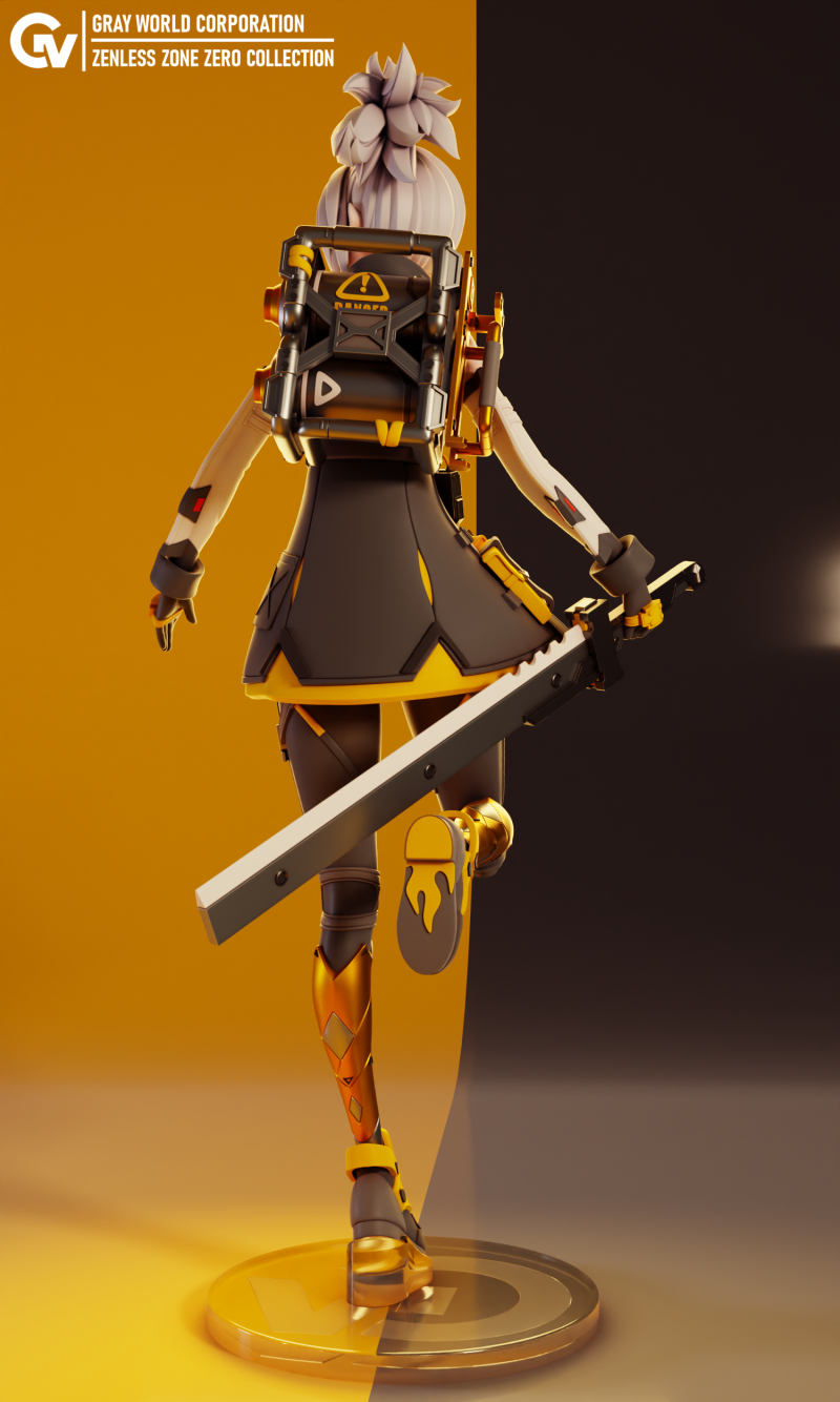 Soldier 11 Zenless Zone Zero 3D Print Model in Woman 3DExport