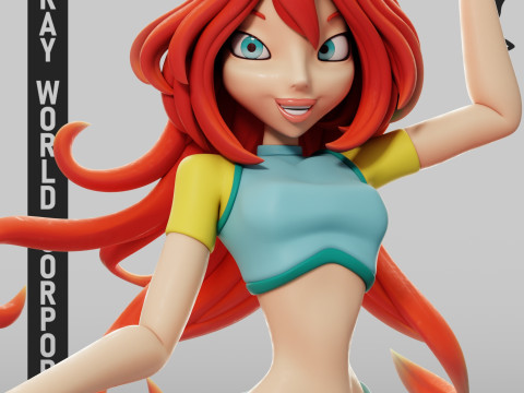 Bloom Winx Club Modèles 3D en vedette in Femme 622518 | 3DExport
