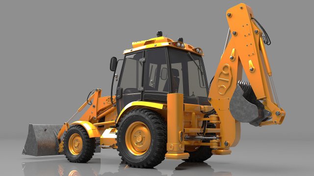 Dozer 3D Model in Machines 3DExport