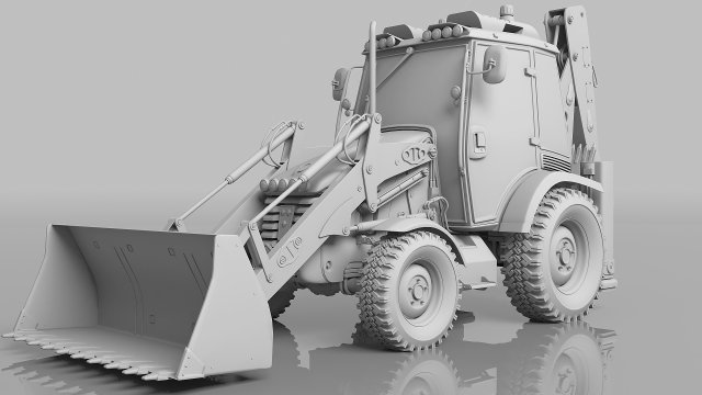 Dozer 3D Model in Machines 3DExport