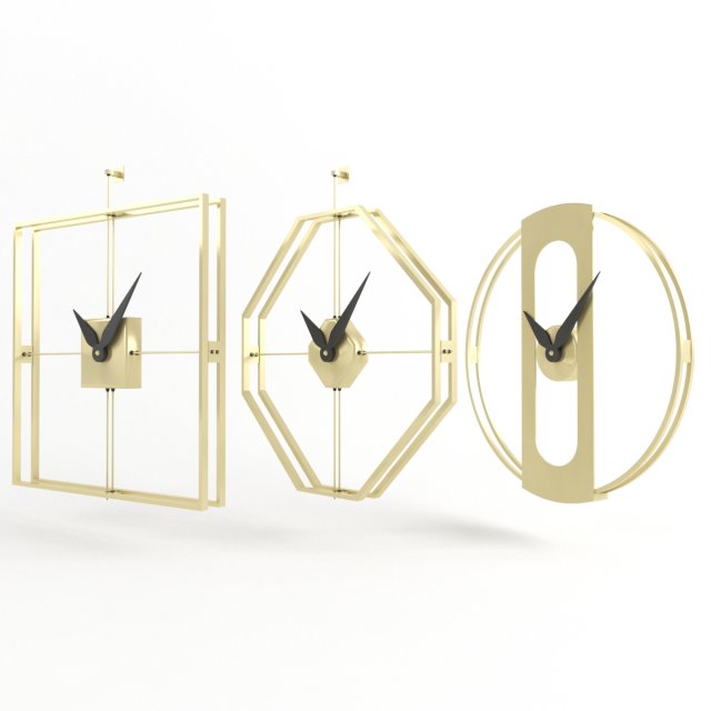 wal clock 3D Model in Decoration 3DExport