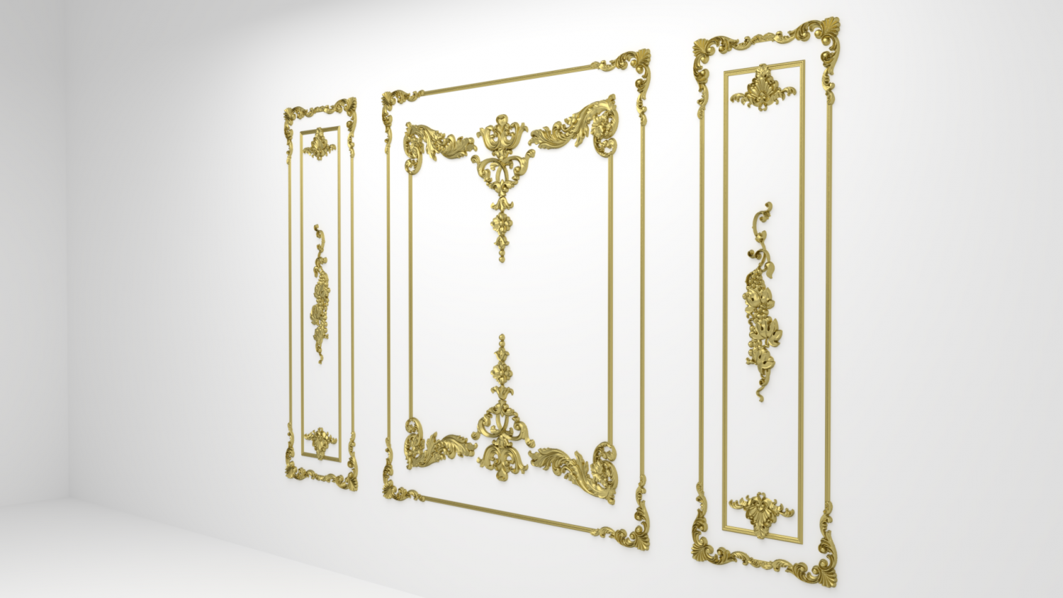 plaster decorative frame 04 3D Models in Decoration 3DExport