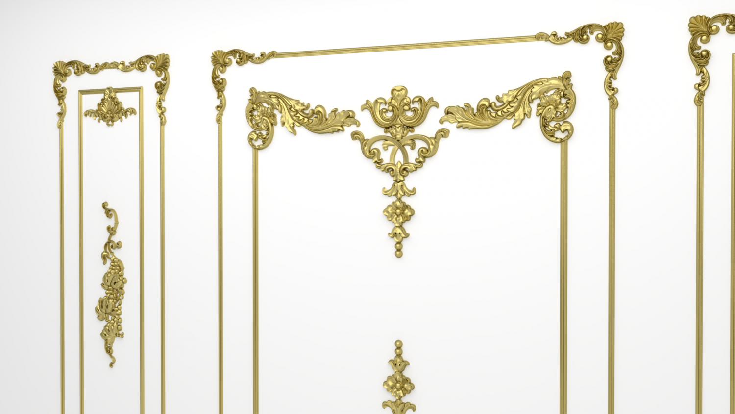 plaster decorative frame 04 3D Models in Decoration 3DExport