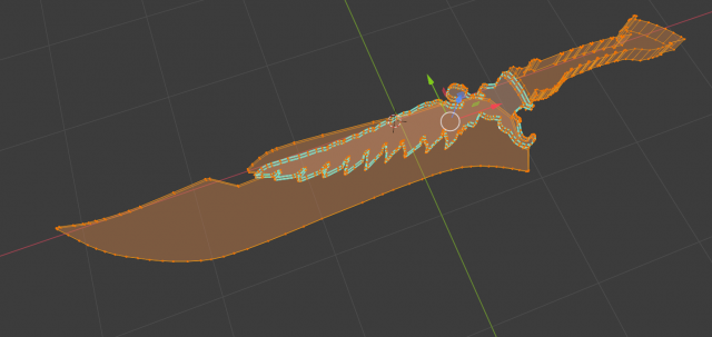 Angel Dagger 3D Human With Wings Embossed 3D Model in Combat 3DExport