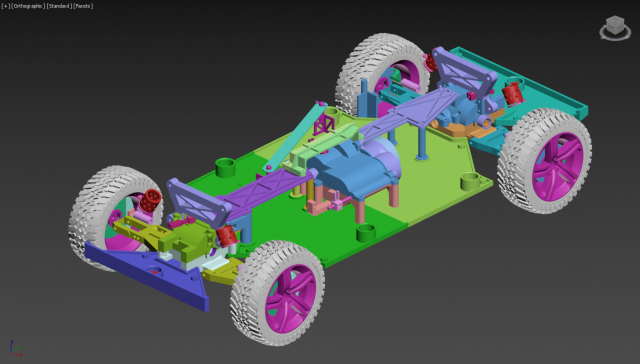 Rc car chassis 3D Print Model in Automotive 3DExport