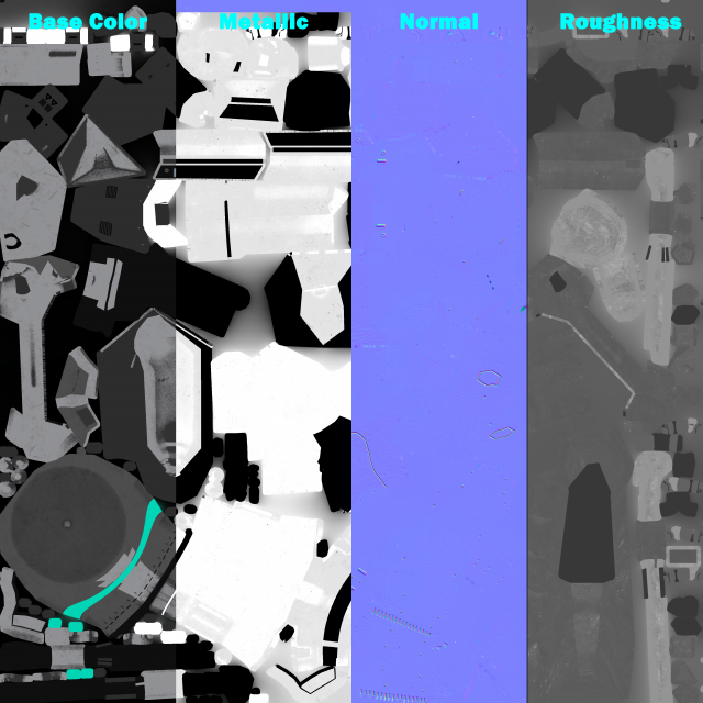 sci-fi link low-poly 3D Model in SCI-FI 3DExport