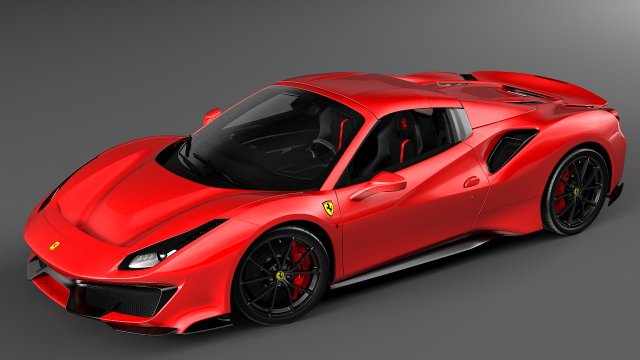ferrari 488 pista spyder 3D Model in Sport Cars 3DExport