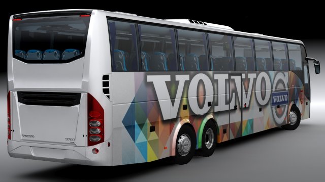 Volvo b9r 6x2 3D Model in Bus 3DExport