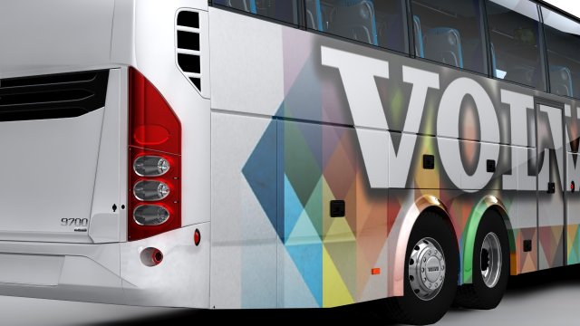 Volvo b9r 6x2 3D Model in Bus 3DExport