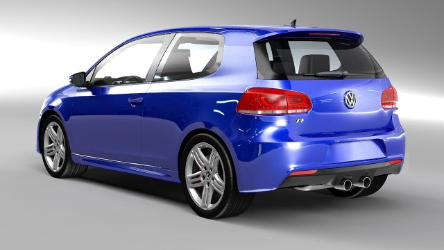 volkswagen golf type r mk vi 3D Model in Compact Cars 3DExport