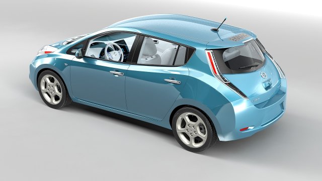 nissan leaf 3D Model in Compact Cars 3DExport