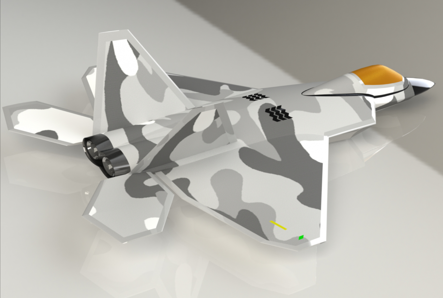 Lockheed Martin F-22 Raptor Model 3D Model in Fighter 3DExport