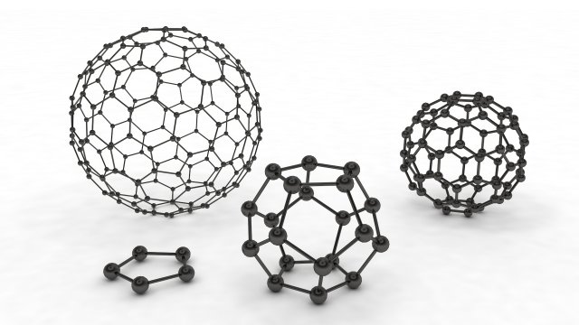 the set of models of graphene molecules 3D Model in Medicines 3DExport