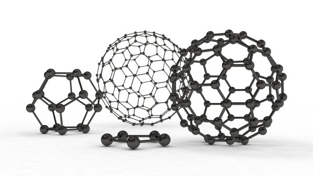 the set of models of graphene molecules 3D Model in Medicines 3DExport