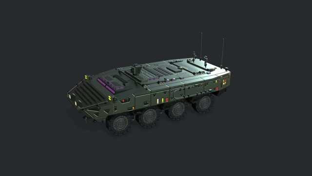 armored vehicle sci fi gtk wolf apc 3D Model in Tank 3DExport
