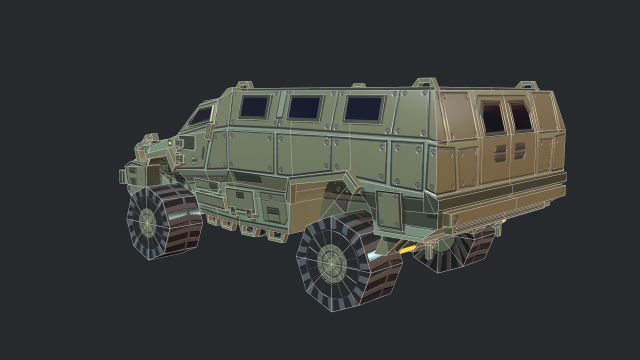 mrap armored vehicle 3D Model in Transport 3DExport