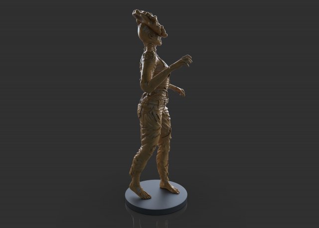 Female Clicker Sculpture 3D Print Model in Figurines 3DExport