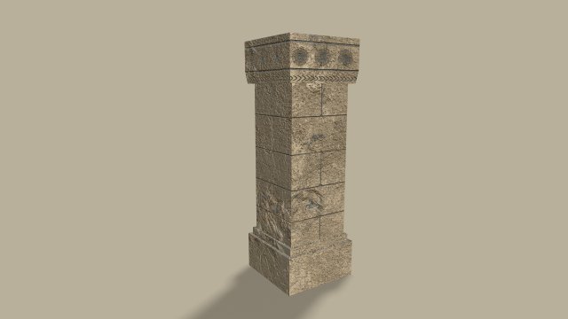 set of old columns and pillars 3D Model in Sculpture 3DExport