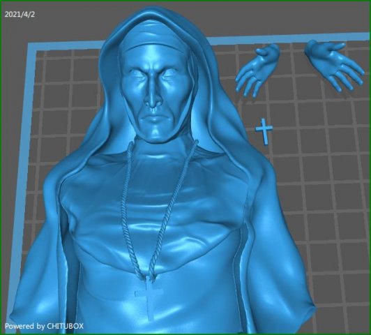 the nun - valak - figure printable Modelo de Impressão 3D in mulher ...